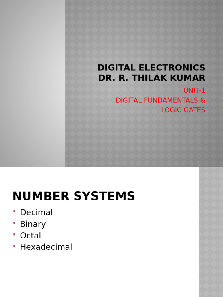 Digital Fundamental - Logic Gates | PDF | Notation | Arithmetic