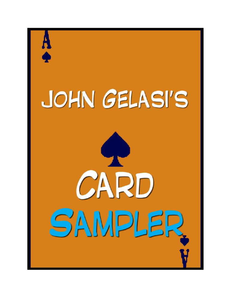 card_sampler_gelasi | PDF | Playing Cards | Collecting