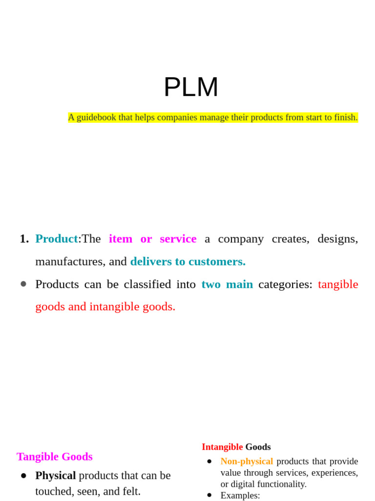 Introduction to PLM | PDF | Product Lifecycle | Supply Chain