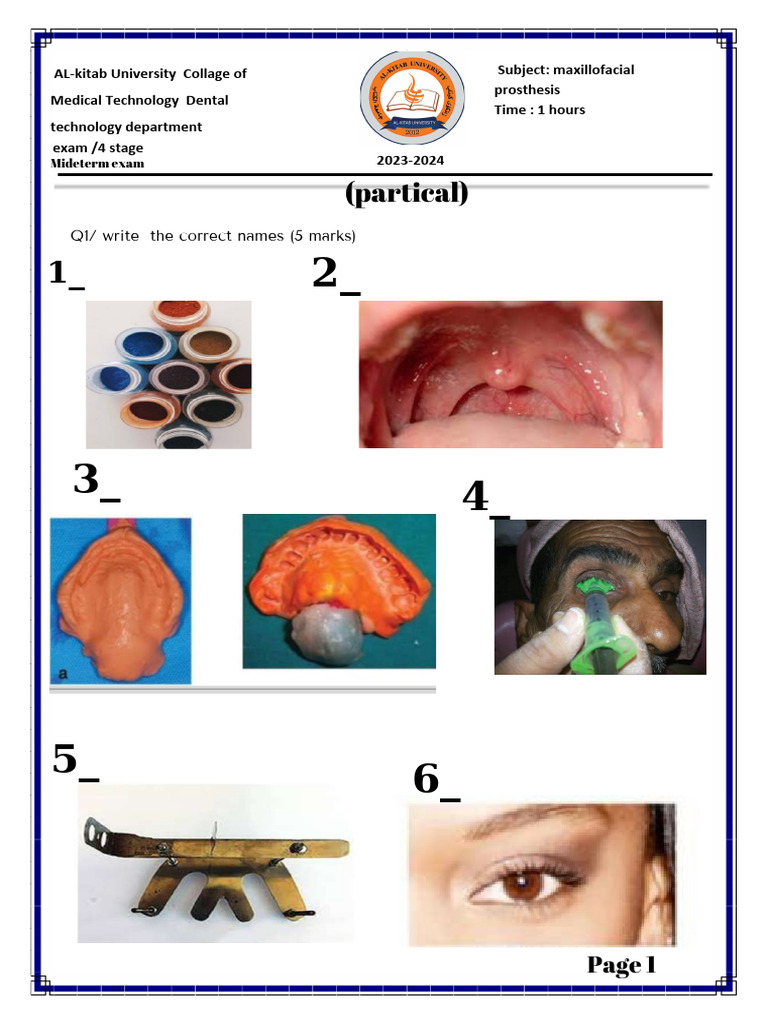 Maxillofacial Prosthesis Exam .PDF 20241222 102433 0000 | PDF