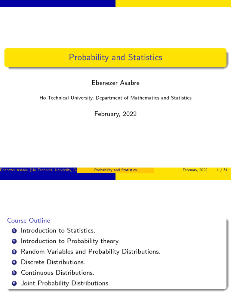 Probabilty and Statistics | PDF | Statistics | Mode (Statistics)