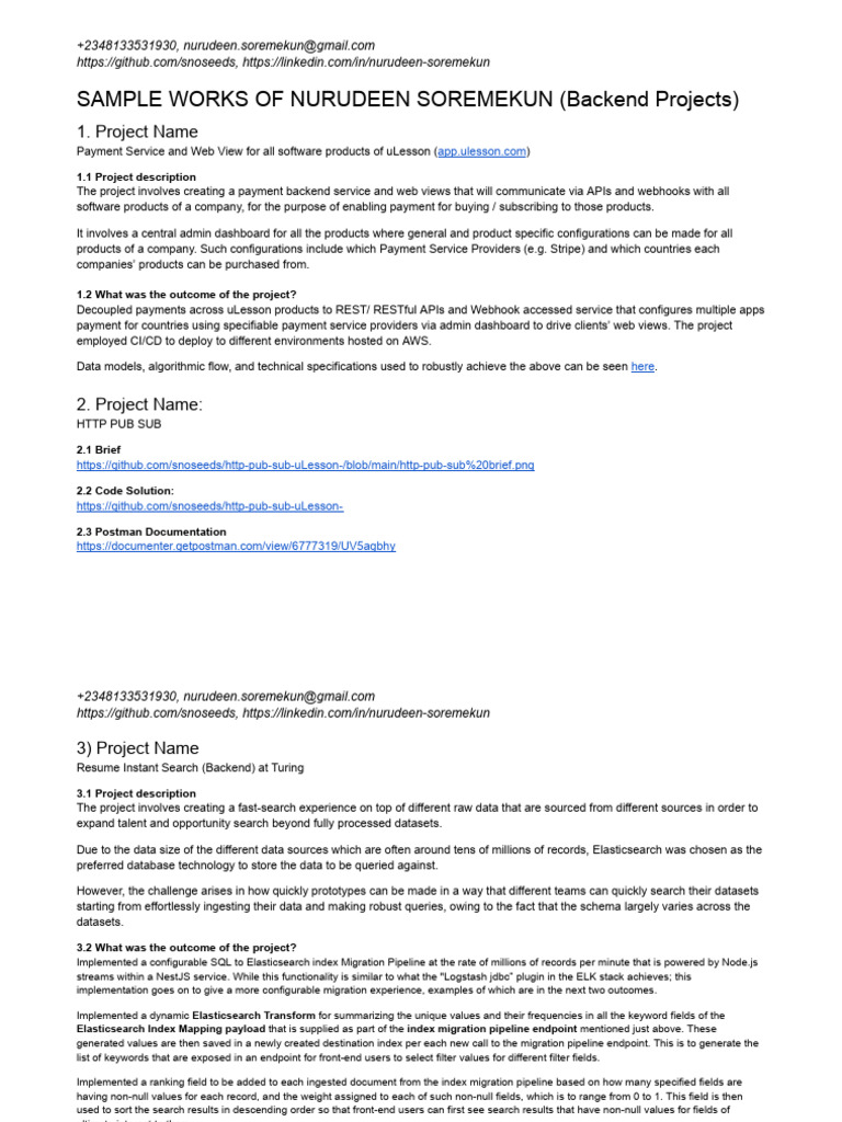 Sample Works of Nurudeen Soremekun | PDF | Information Retrieval ...