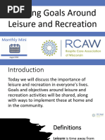Recreation and Leisure Assessment Guide | PDF | Occupational Therapy ...