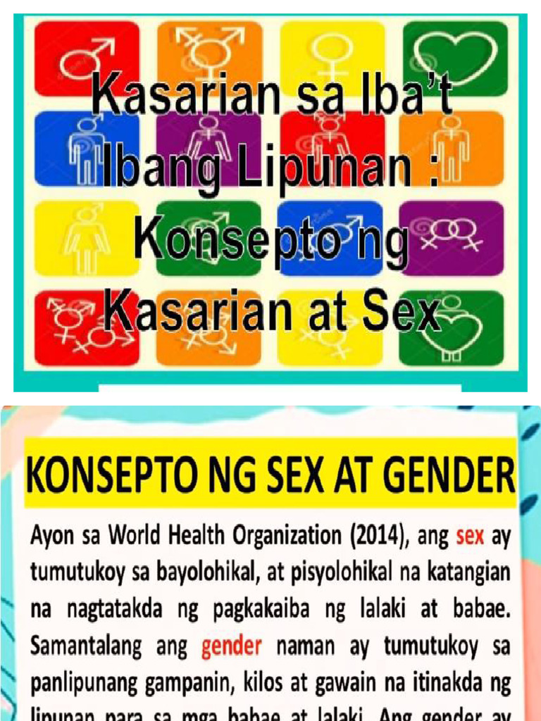 LESSON 1 - Konsepto NG Kasarian | PDF