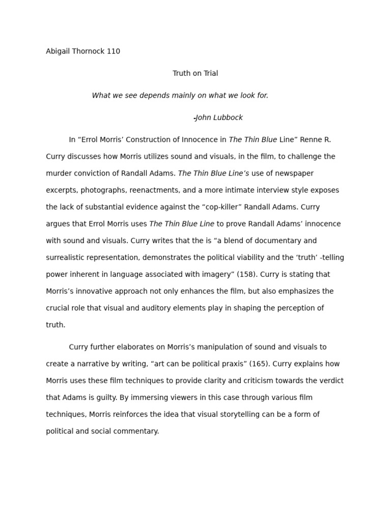 Truth On Trial | PDF