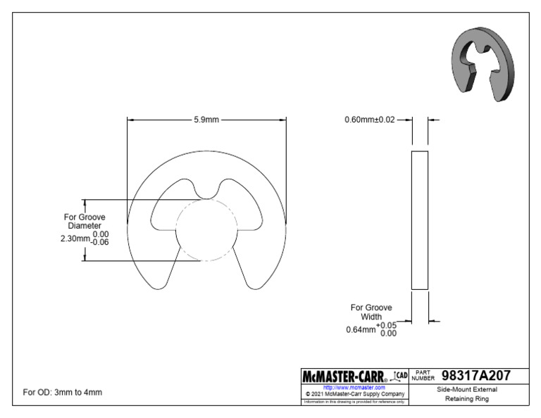Side-Mount External Retaining Ring | PDF