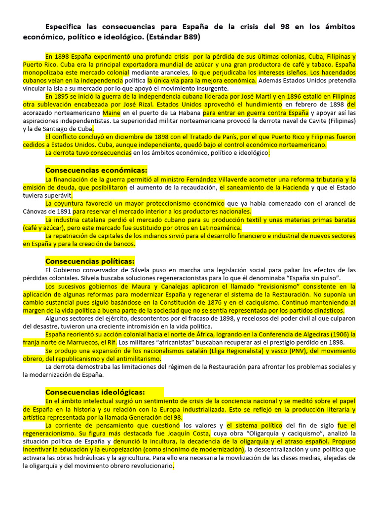 Est 89 | PDF | Cuba | España