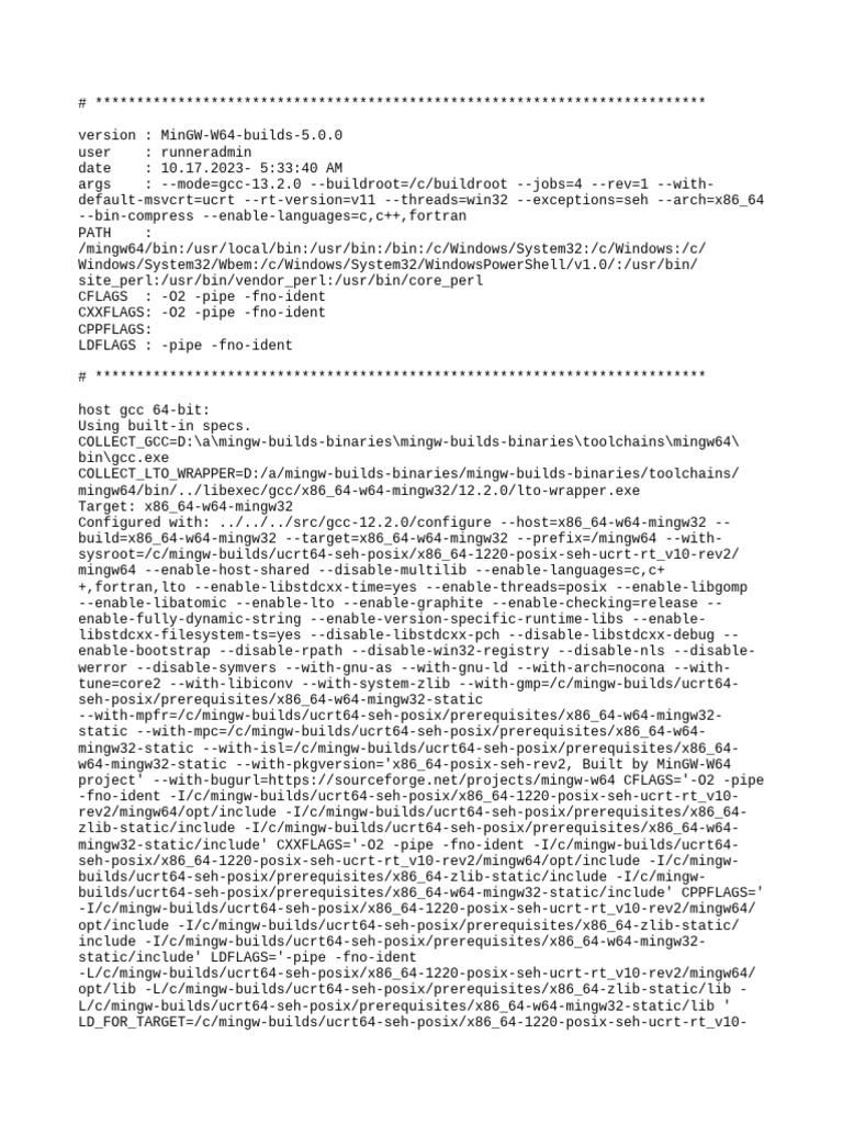 build-info | PDF | Unix Software | Computing