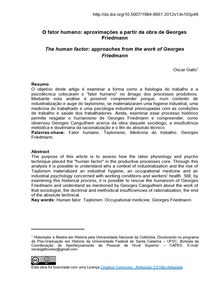 Administrador, 3 O Fator Humano AproximaÃ Ã Es A Partir Da Obra de ...