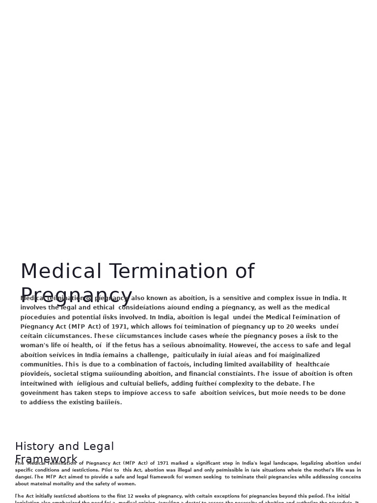 Medical Termination of Pregnancy | PDF | Abortion | Reproductive Rights