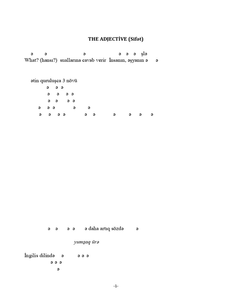 Adjective Qayda | PDF