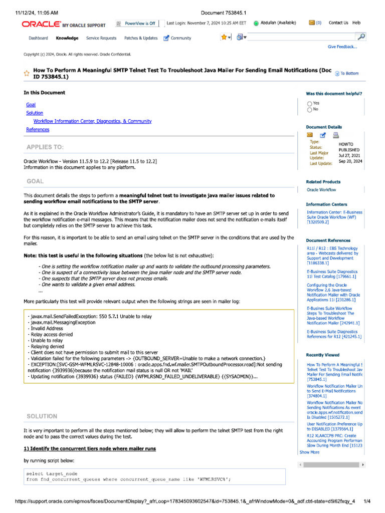 How To Perform A Meaningful SMTP Telnet Test To Troubleshoot Java ...