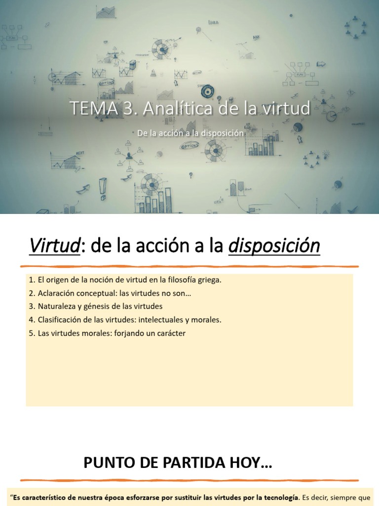 PPT Analítica de La Virtud. de La Acción A La Disposición | PDF | Virtud | Moralidad