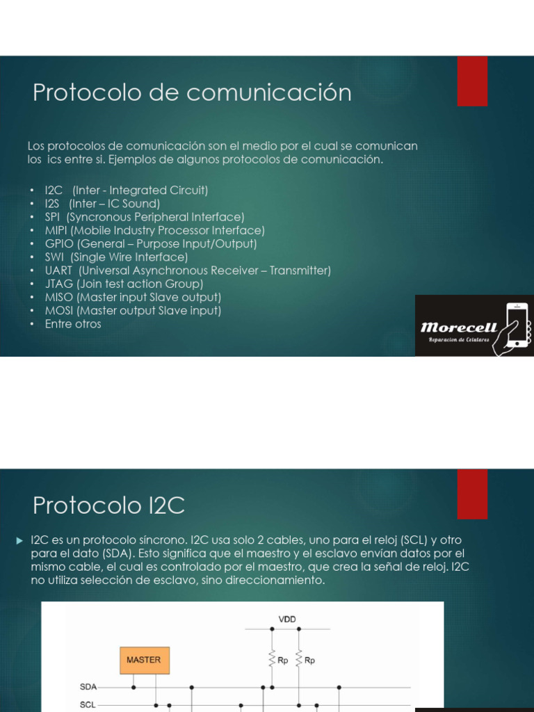Protocolo I2c - Morecell | PDF | Ingeniería Informática | Protocolos de red