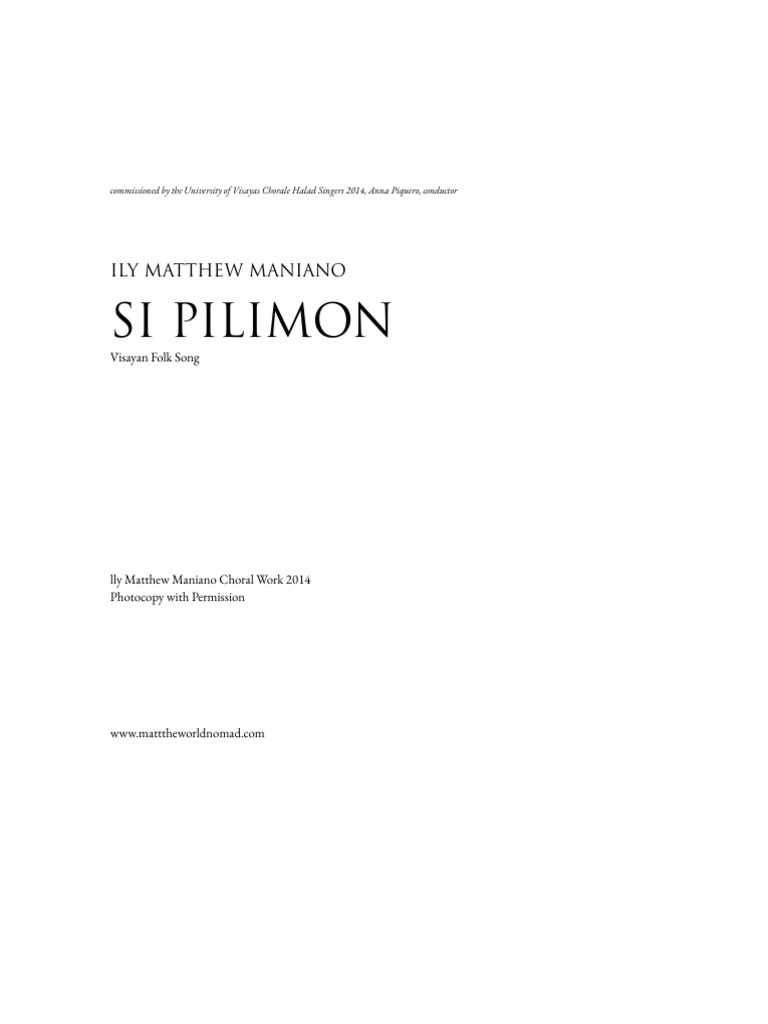 Si Pilimon | PDF