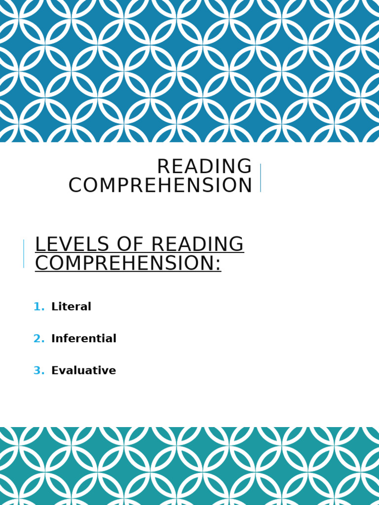 Reading Comprehension | PDF | Reading Comprehension | Inference