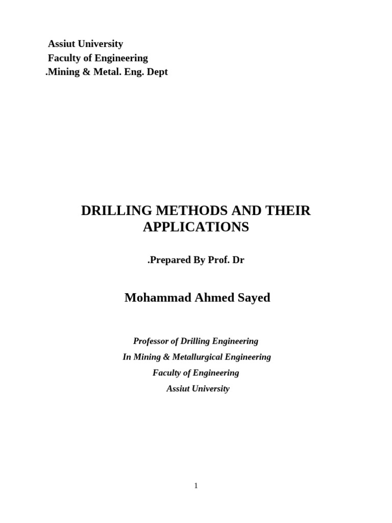 drilling methods | PDF | Drilling Rig | Drilling