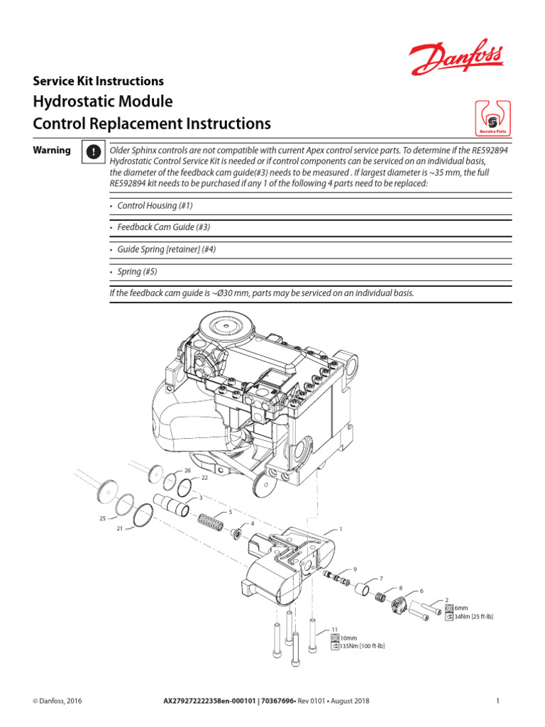 Hydrostatic ModuleAX279272222358en 000101 | PDF | Piston | Screw