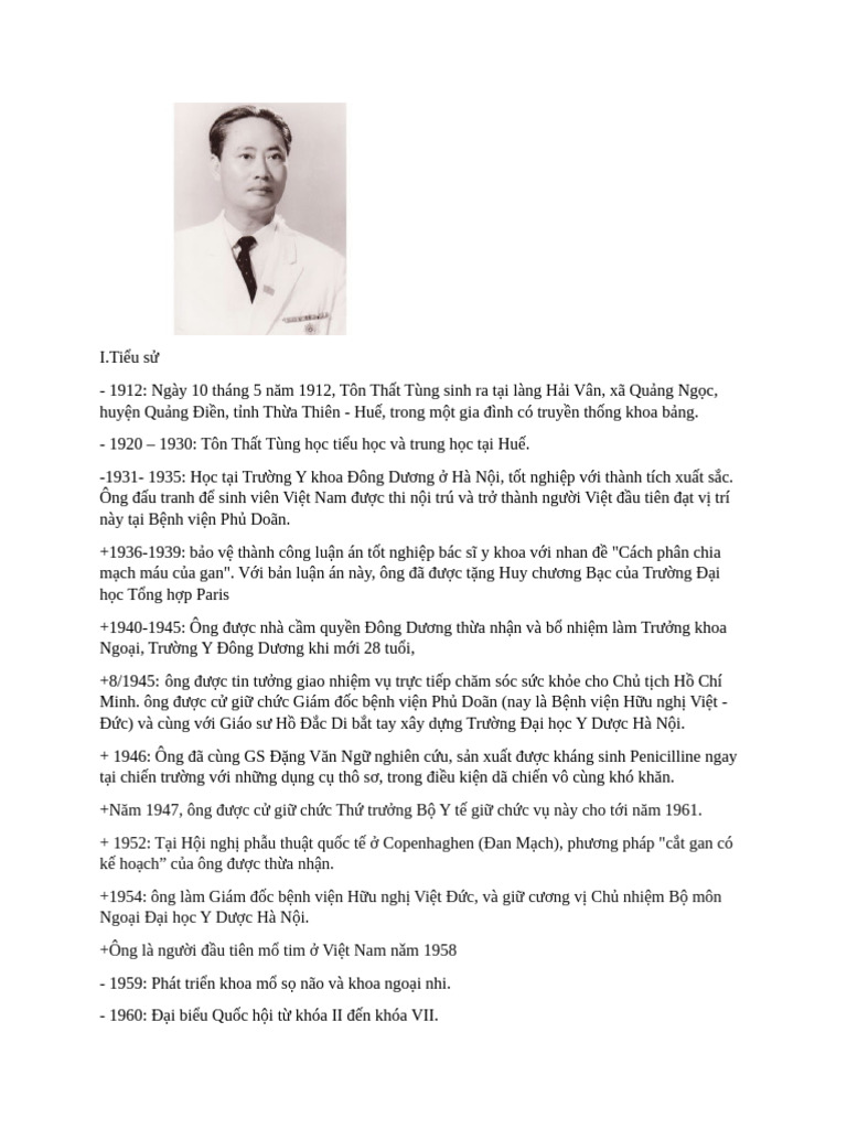 Tôn Thất Tùng | PDF