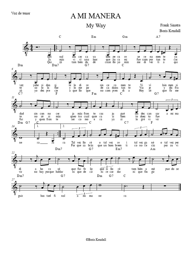 A Mi Manera - Frank Sinatra | PDF
