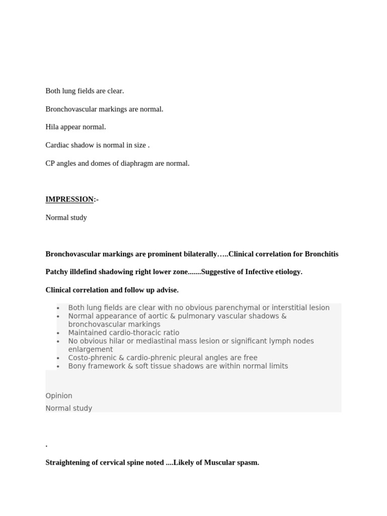 Comprehensive Medical Imaging Report | PDF | Vertebral Column | Bone