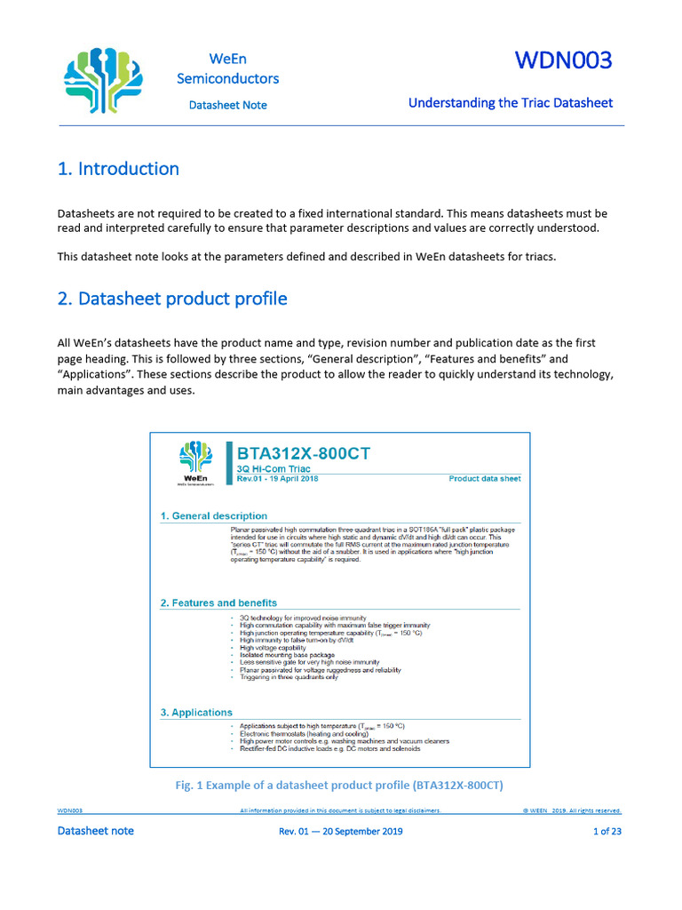 Triac Datasheet Overview and Guidelines | PDF | Damages | Capacitor