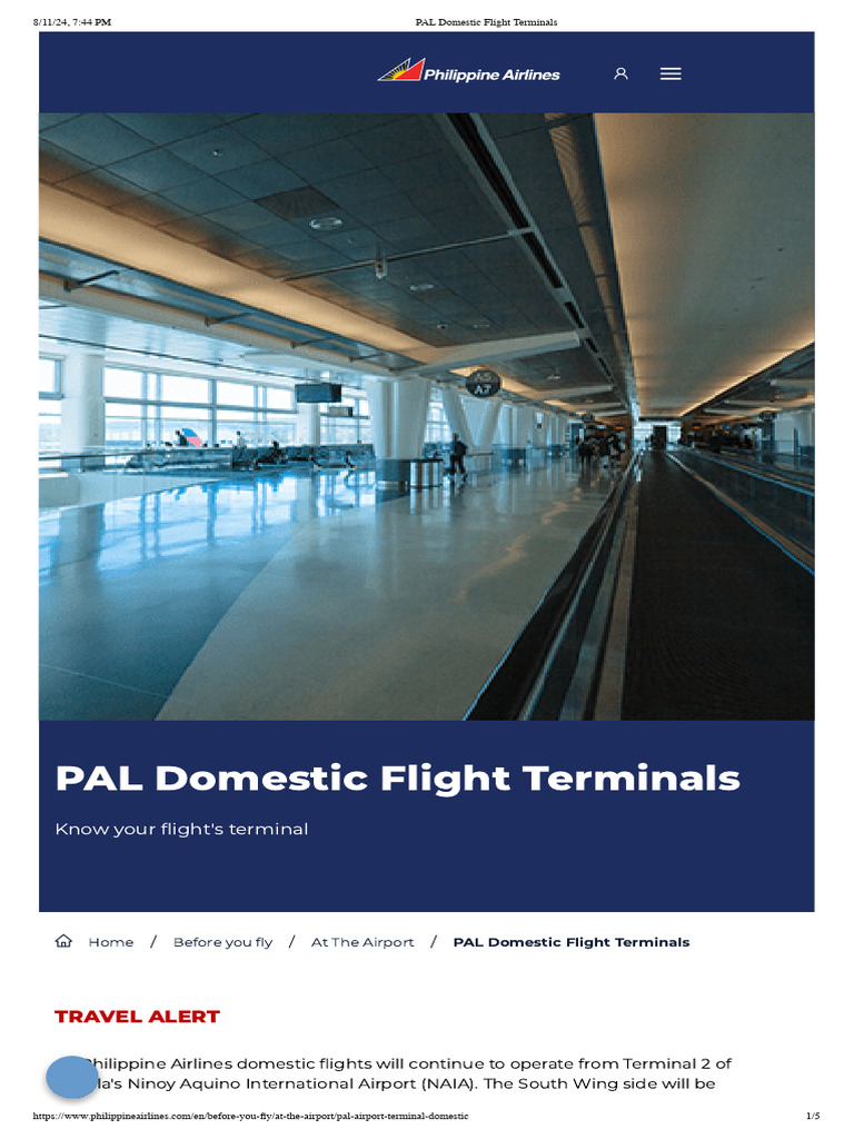 PAL-Domestic-Flight-Terminals | PDF | Transport Infrastructure | Civil ...