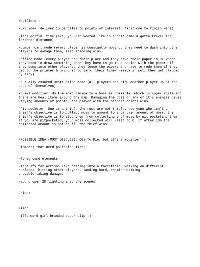 Modifiers. & Polish | PDF