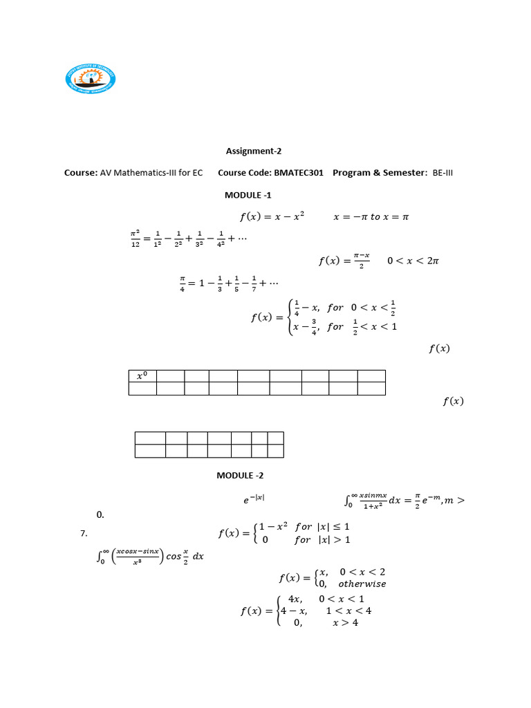Assignment 2 | PDF | Mathematical Objects | Mathematical Relations