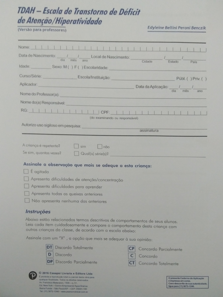 Tdah - Versao para Professores | PDF