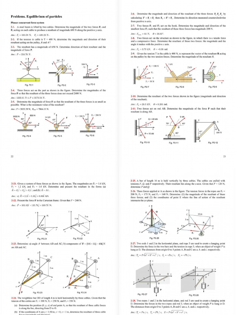 Statics Problems | PDF