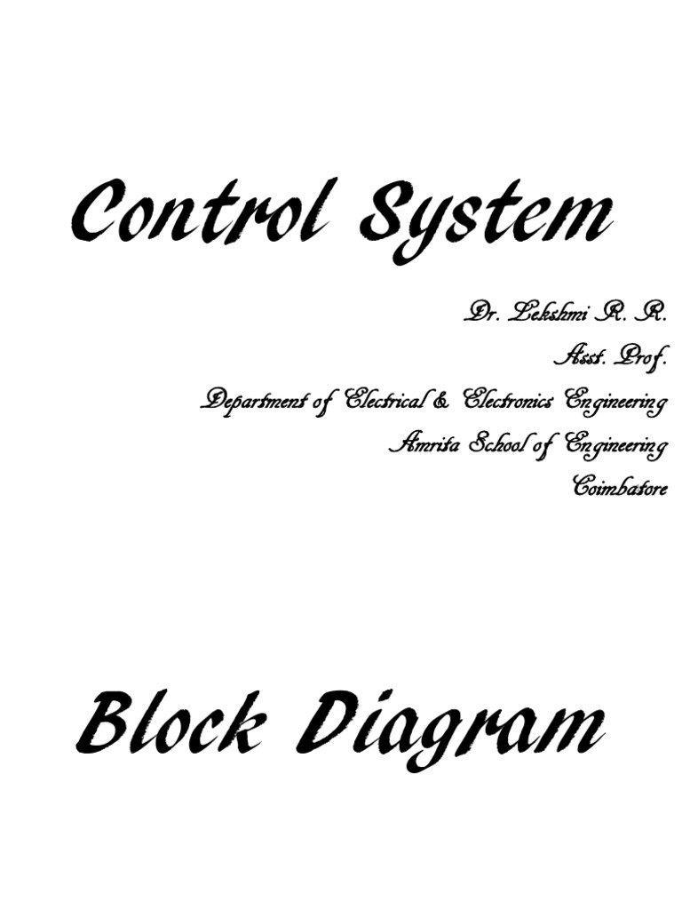 5. Block diagram | PDF | Electric Motor | Electrical Engineering