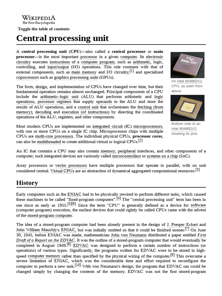 Intel 80486DX2 CPU Overview | PDF | Central Processing Unit | Cpu Cache
