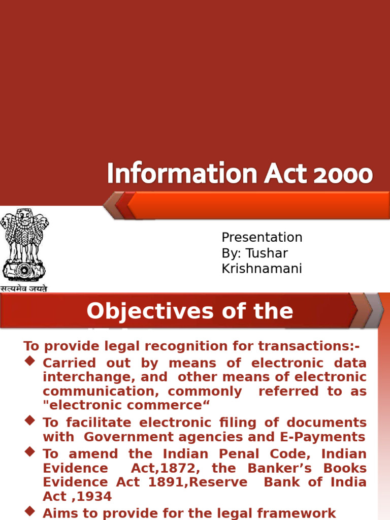 IT Act | PDF | Computer Data Storage | Computing