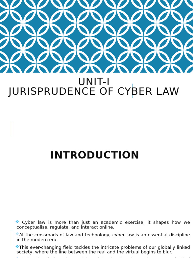 Cyber law | PDF | Privacy | Cybercrime