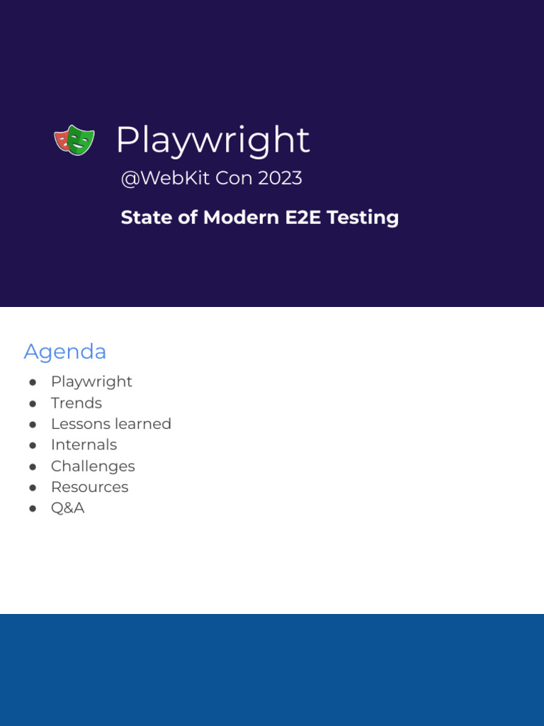 Playwright and The State of Modern E2E Testing | PDF