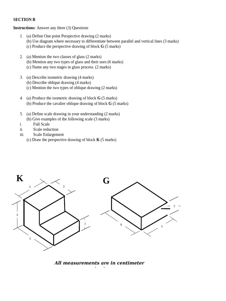JSS3 Basic Technology: Drawing Techniques | PDF | Wood | Concrete