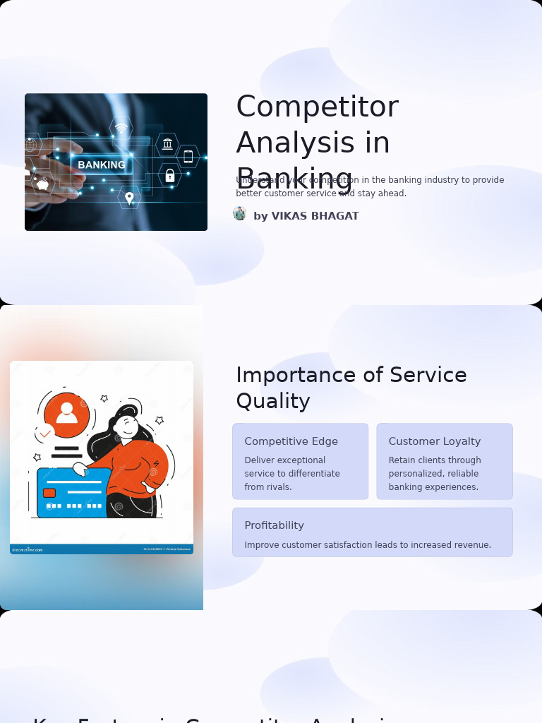 Competitor Analysis in Banking | PDF | Banks | Pricing