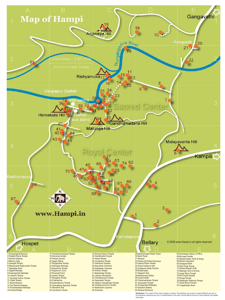 hampi-map | PDF | Hindu Deities | Hindu Gods