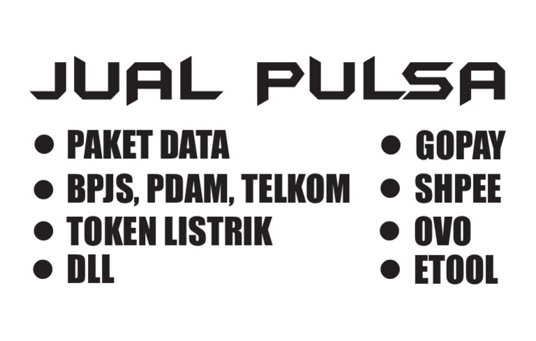 JUAL PULSA | PDF