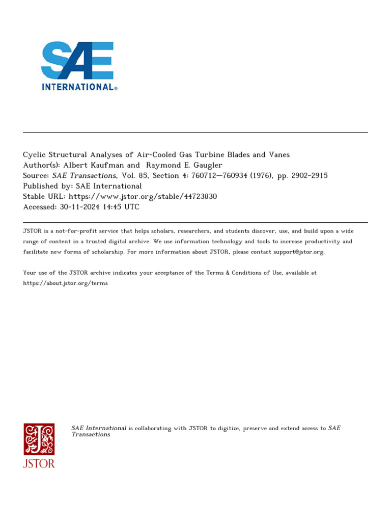 Kaufman CyclicStructuralAnalyses 1976 | PDF | Creep (Deformation ...