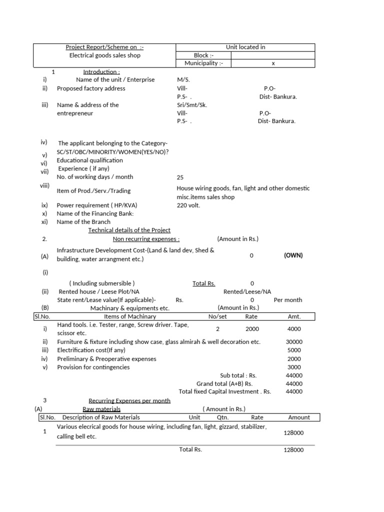 Electric Goods Sales Shop | PDF | Economies | Money