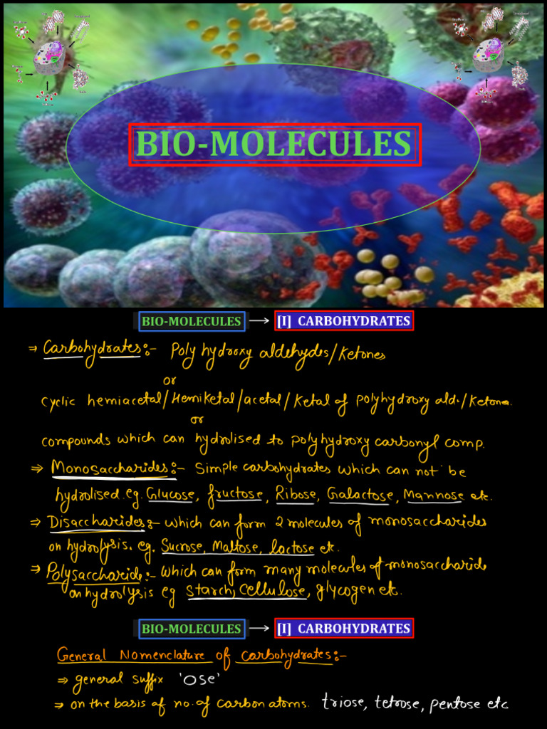 Lec-35 C3-Biomolecules | PDF