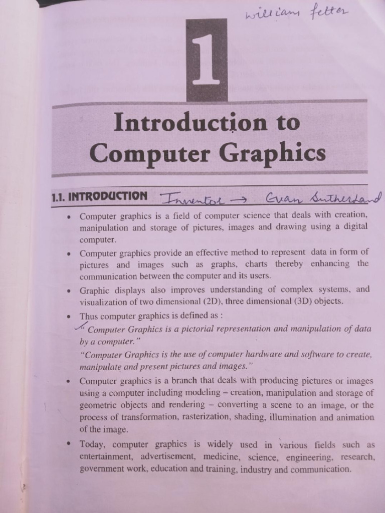 Computer Graphics Ch_1 | PDF