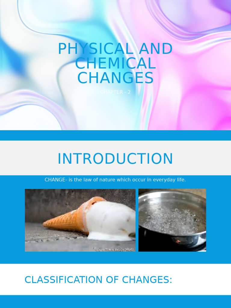 Physical vs. Chemical Changes Explained | PDF