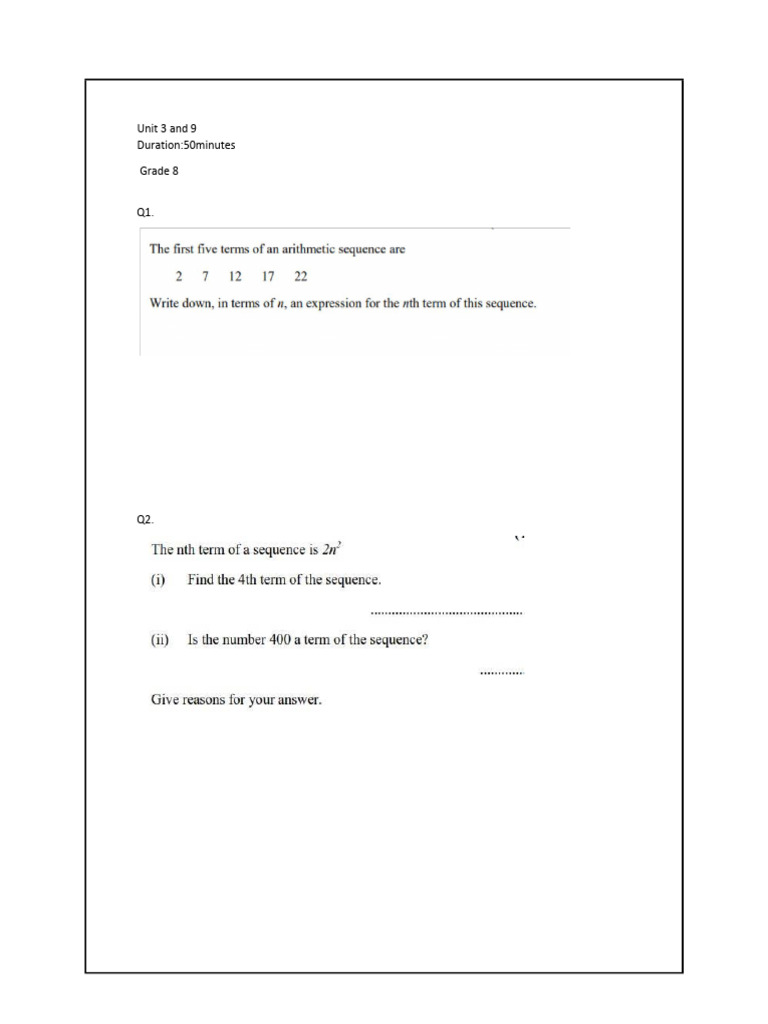 Open Unit 3 and 9-Practice Worksheet - GR 8 PDF | PDF