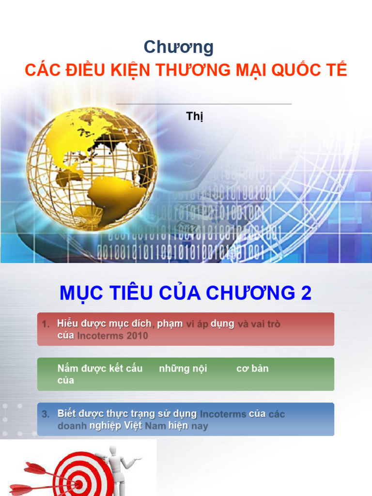 QTXNK - Chuong 2 - Các Điều Kiện Thương Mại Quốc Tế (Incoterms) | PDF