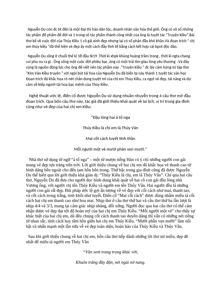 Chi em Thuy Kieu | PDF