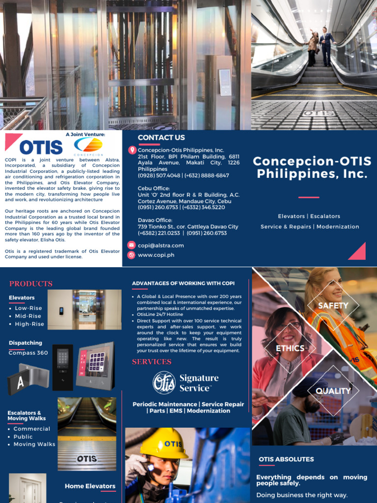 Concepcion-Otis Elevator Services Philippines | PDF | Elevator ...