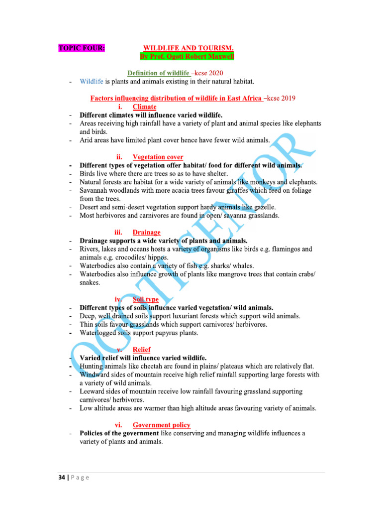 Wildlife - Tourism Assignment | PDF